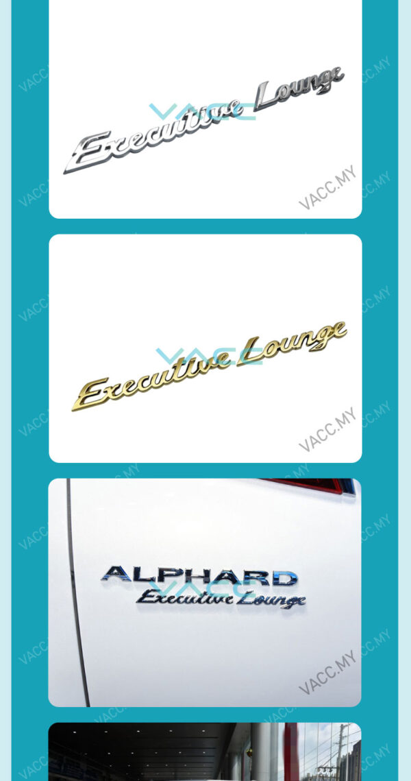 Toyota Alphard / Vellfire AH30 AGH30 Executive Lounge Emblem - VACC AUTO