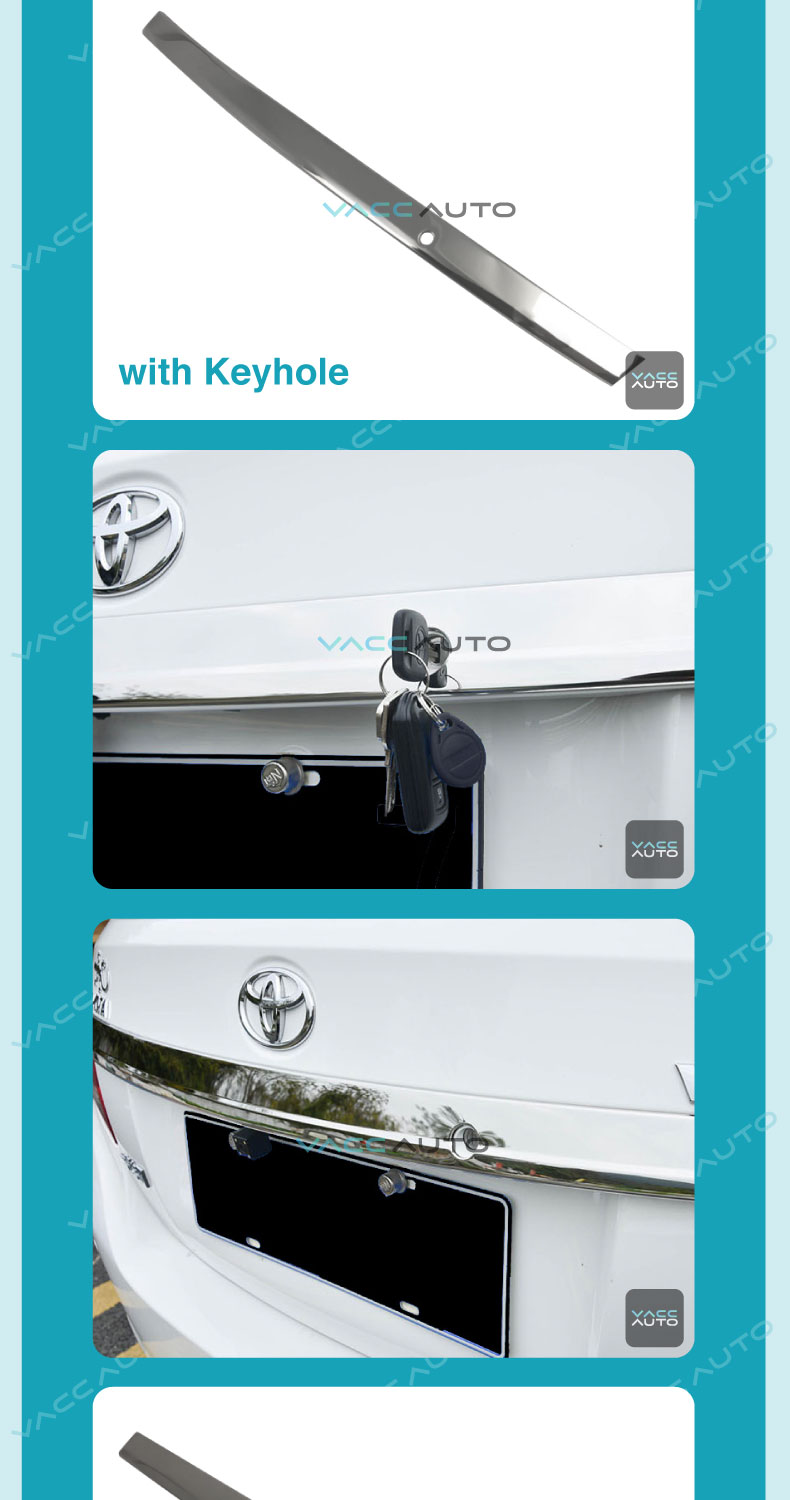 Toyota Vios NCP150 Rear Chrome Bar (Stick Type) - VACC AUTO