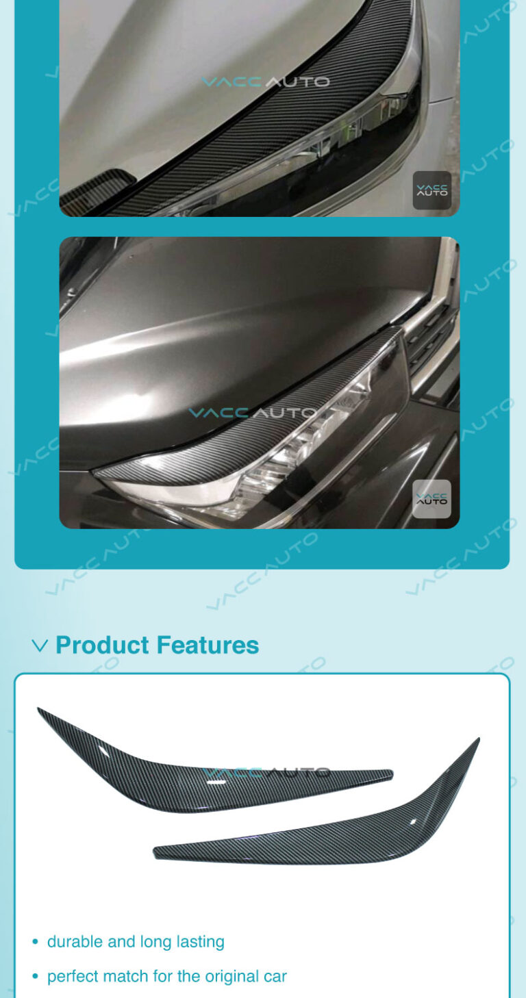 Perodua Ativa Head Lamp Eyelid Carbon - VACC AUTO