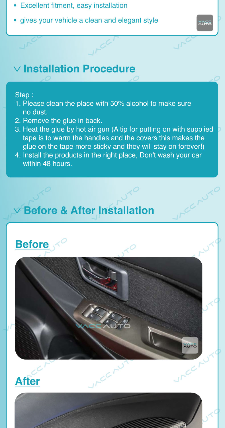 Perodua Myvi 3rd M800 Window Switch Panel Carbon - VACC AUTO