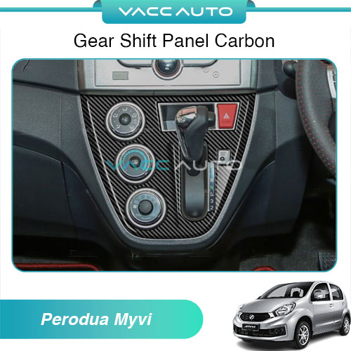 Perodua Myvi 1st M600 Gear Shift Panel Carbon - VACC AUTO