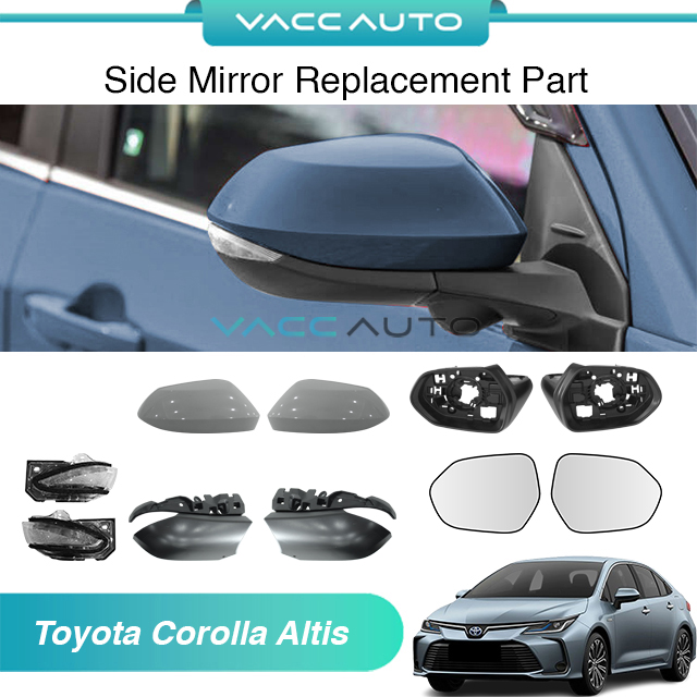 Toyota Corolla Altis E210 12th Gen Side Rearview Mirror Cover Lower ...